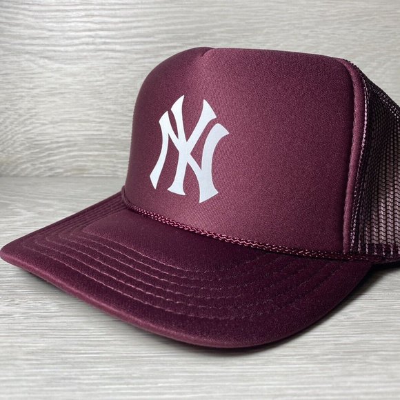 OTTO | Accessories | New York Yankees Ny Vintage Maroon Wine Mesh ...